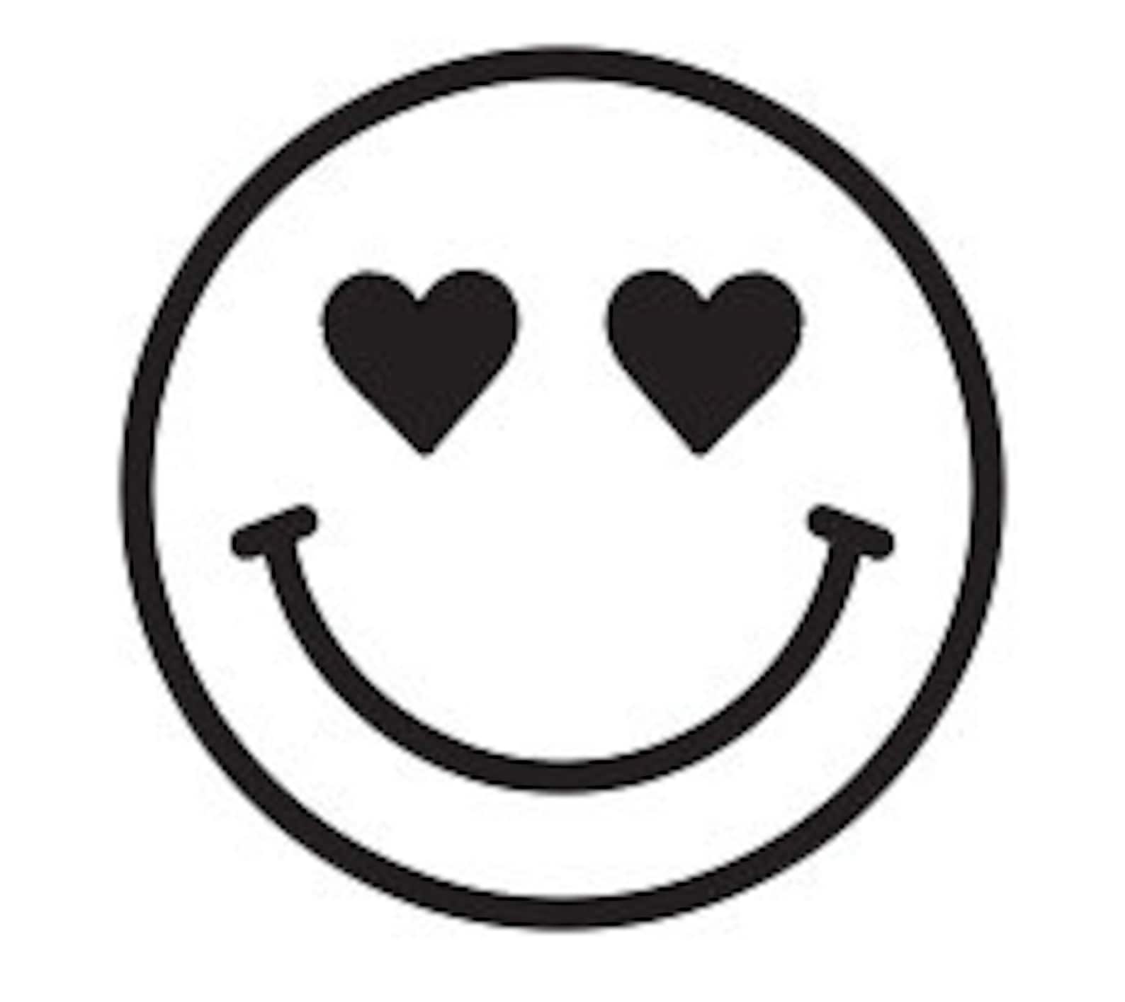 Smiley Face Decal - Etsy