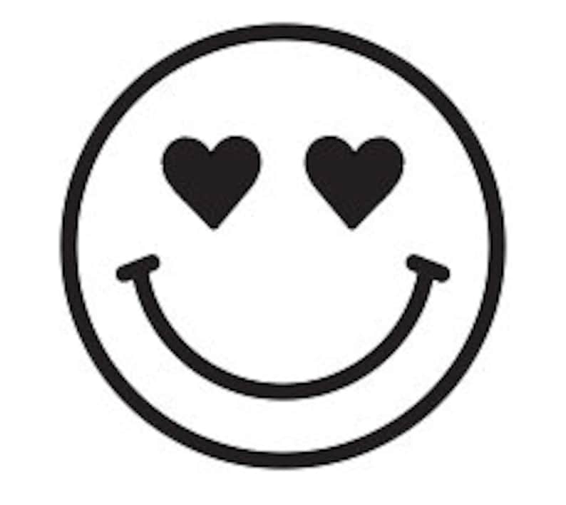 Smiley Face Decal - Etsy