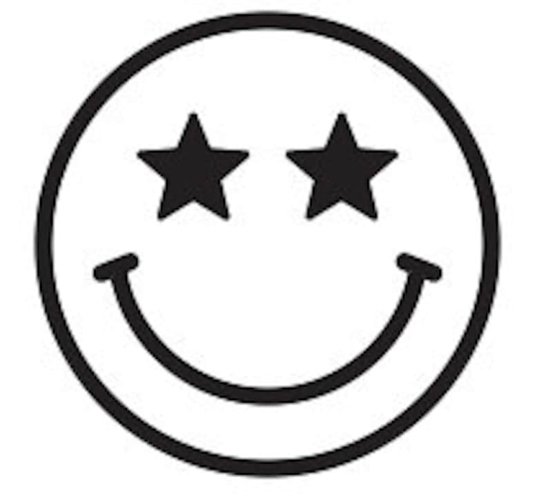 Smiley Face Decal - Etsy