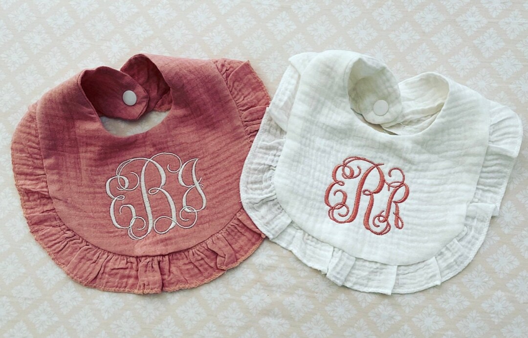 Personalized Baby Girl Bibembroidered Baby Bibmonogrammed Baby Girl ...