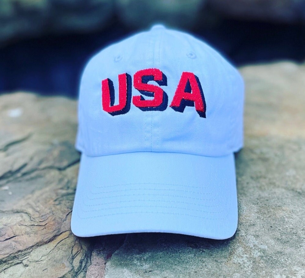 USA Embroidered Shadow Hat or Visor Personalized Shadow - Etsy