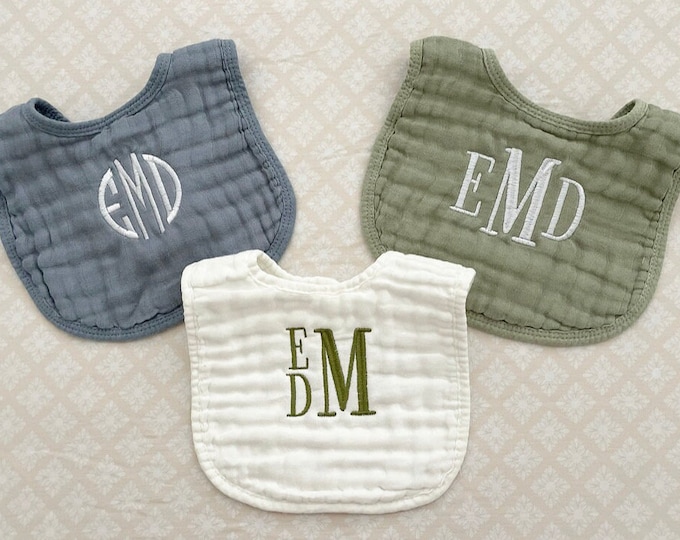 Personalized Baby Boy Bib|embroidered Baby Bib|monogrammed Baby Boy Bib ...