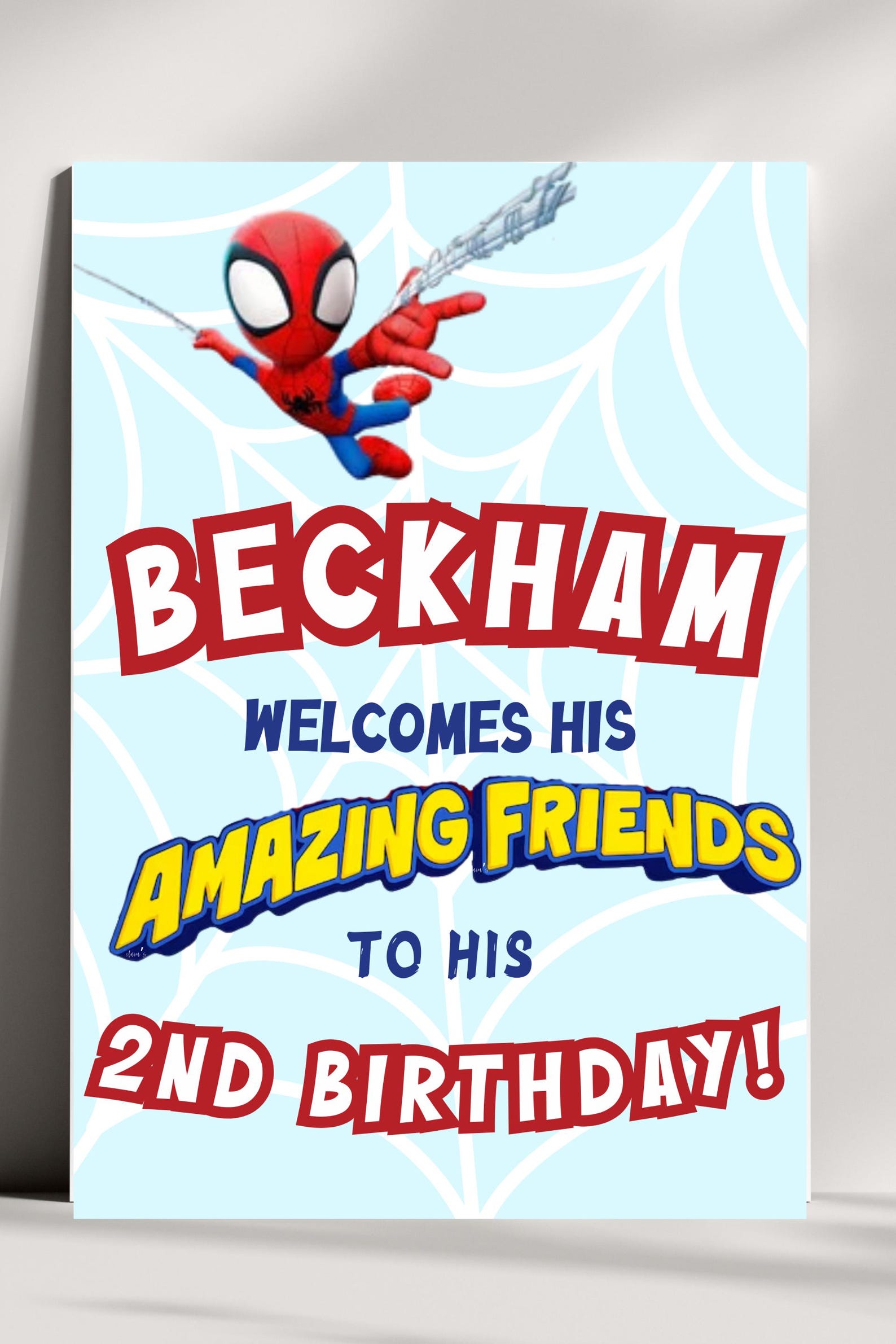 Spidey and His Amazing Friends Welcome Sign Spidey Birthday - Etsy