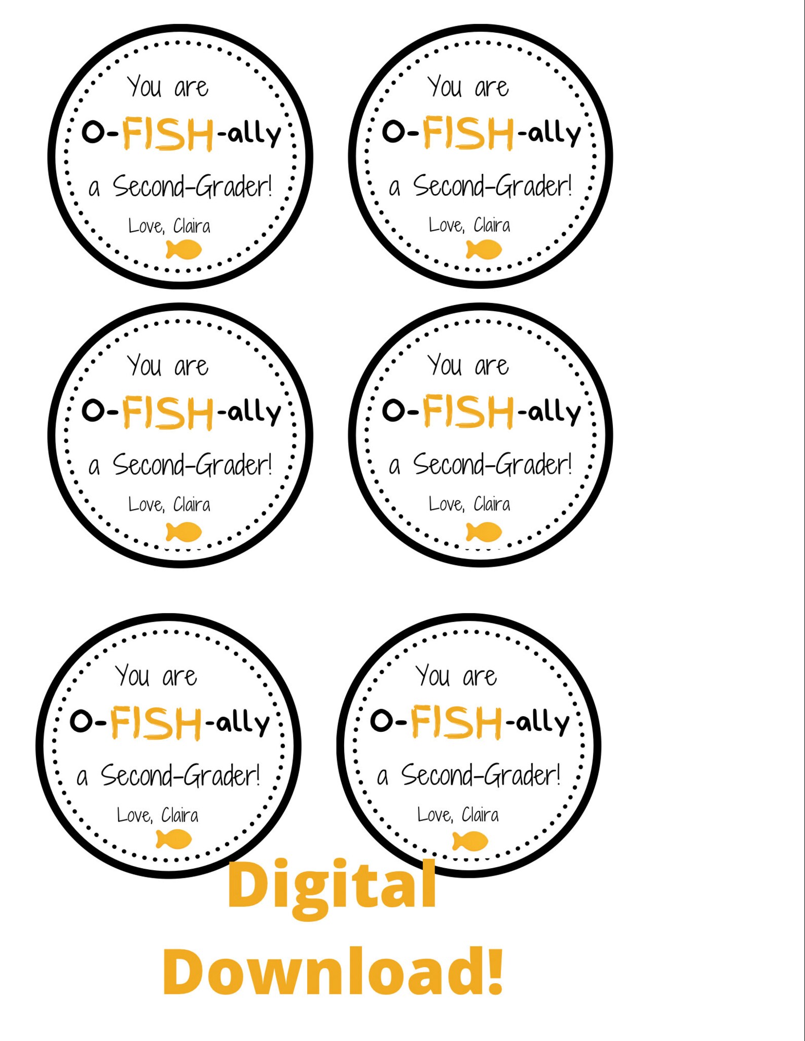 O-FISH-ALLY Back to School Digital Download - Etsy