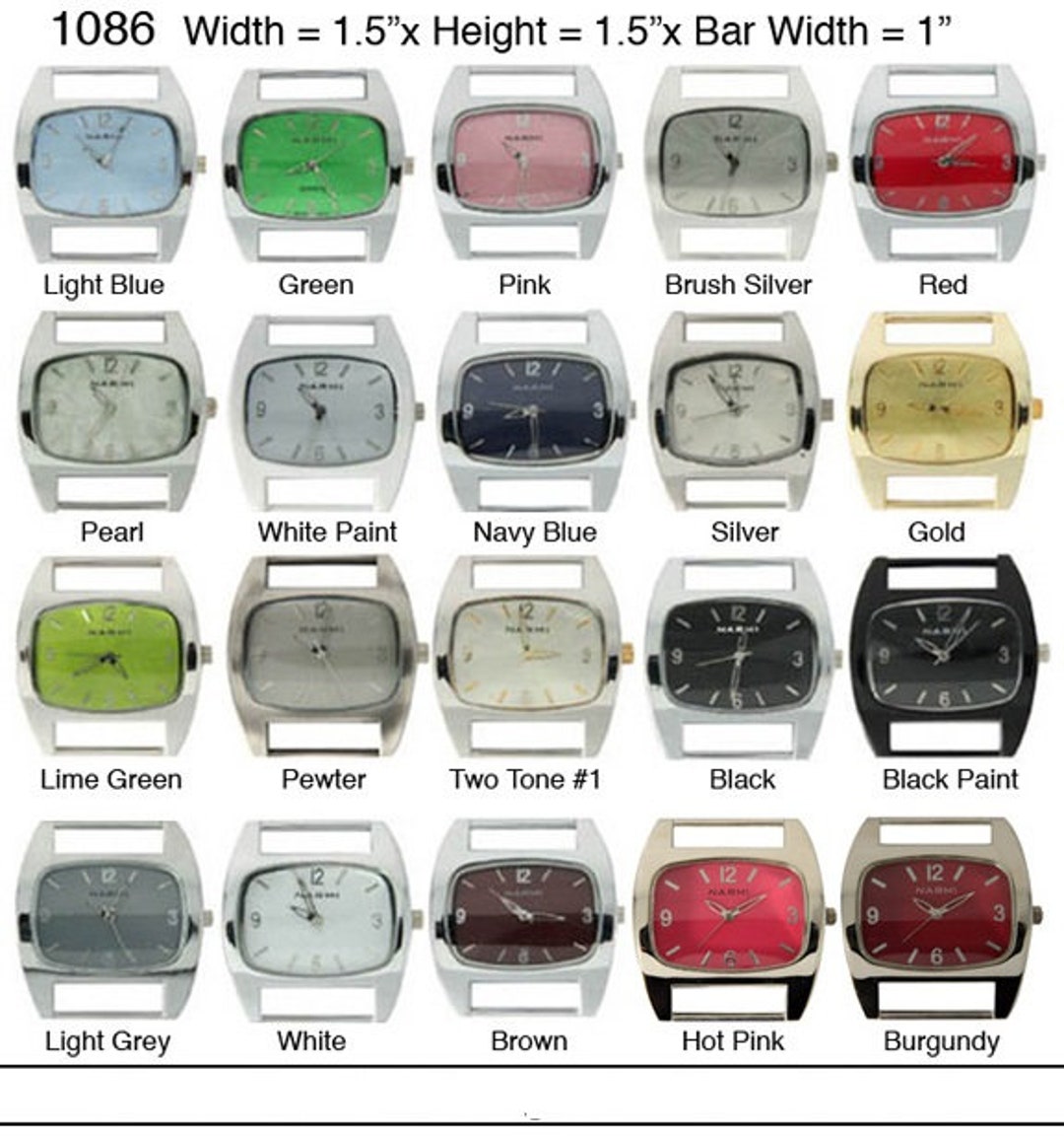 NIMI 5 Piece Assorted Large Watch Faces With Solid Bar - Etsy