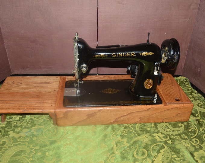 Full Size Singer Sewing Machine Craftsman Quality Oak Sewing Machine Base With Front Bed ...
