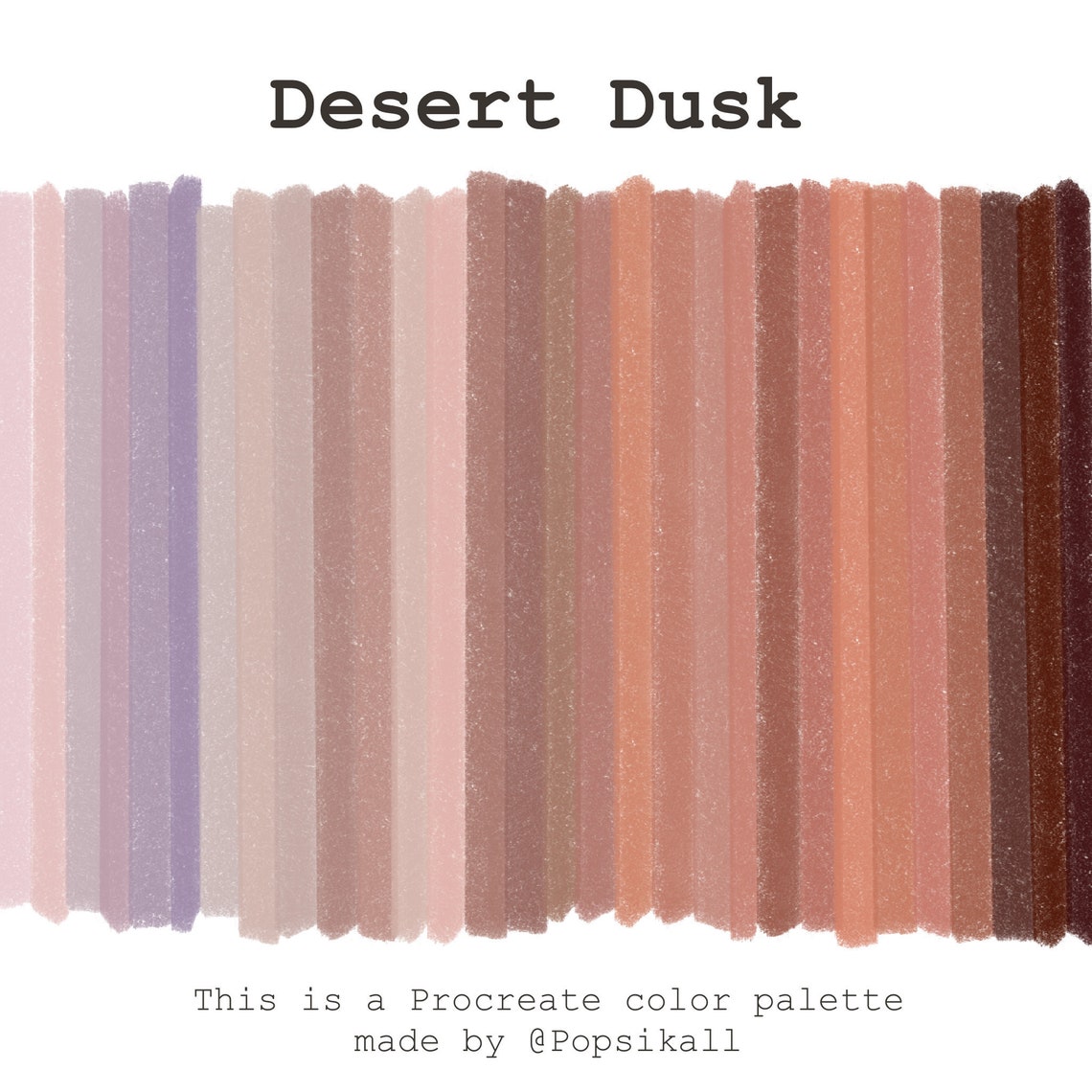 Desert Blue and Pink Color Pallet Boho Procreate Palette - Etsy