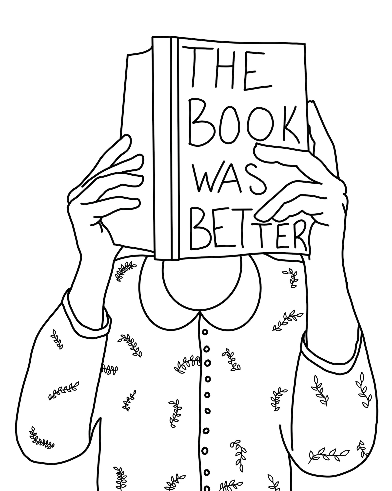 Book Pages Lover Coloring Pages