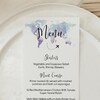 Rose Gold Map Menu Template, Travel Theme Wedding Menu Template ...