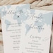Editable Map Wedding Program: Travel Theme Ceremony (digital Download ...