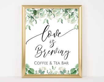 Coffee Wedding Sign | Etsy