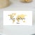 World Map Foldable Place Cards, Gold Map Travel Theme Name Cards ...
