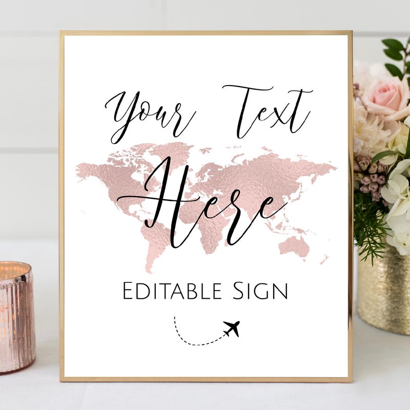 Gold World Map - Etsy