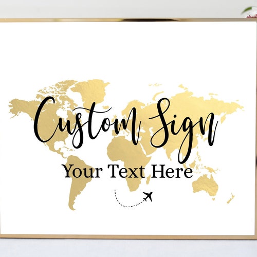 World Map Bridal Shower Welcome Sign Printable Floral Travel - Etsy