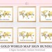 Gold World Map Signs Bundle Travel Theme Decorations Travel - Etsy