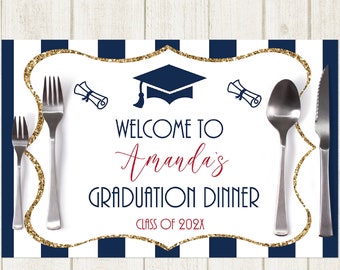 College Graduation Placemat, Personalized - Etsy