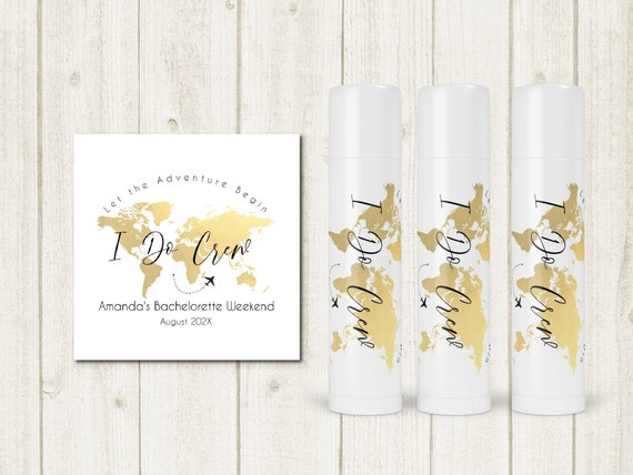 Map Lip Balm Label Template Editable Chapstick Label Travel - Etsy