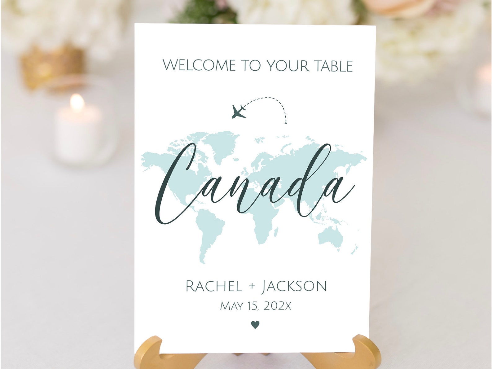 Editable World Map Table Names: Travel Theme (digital Download) - Etsy