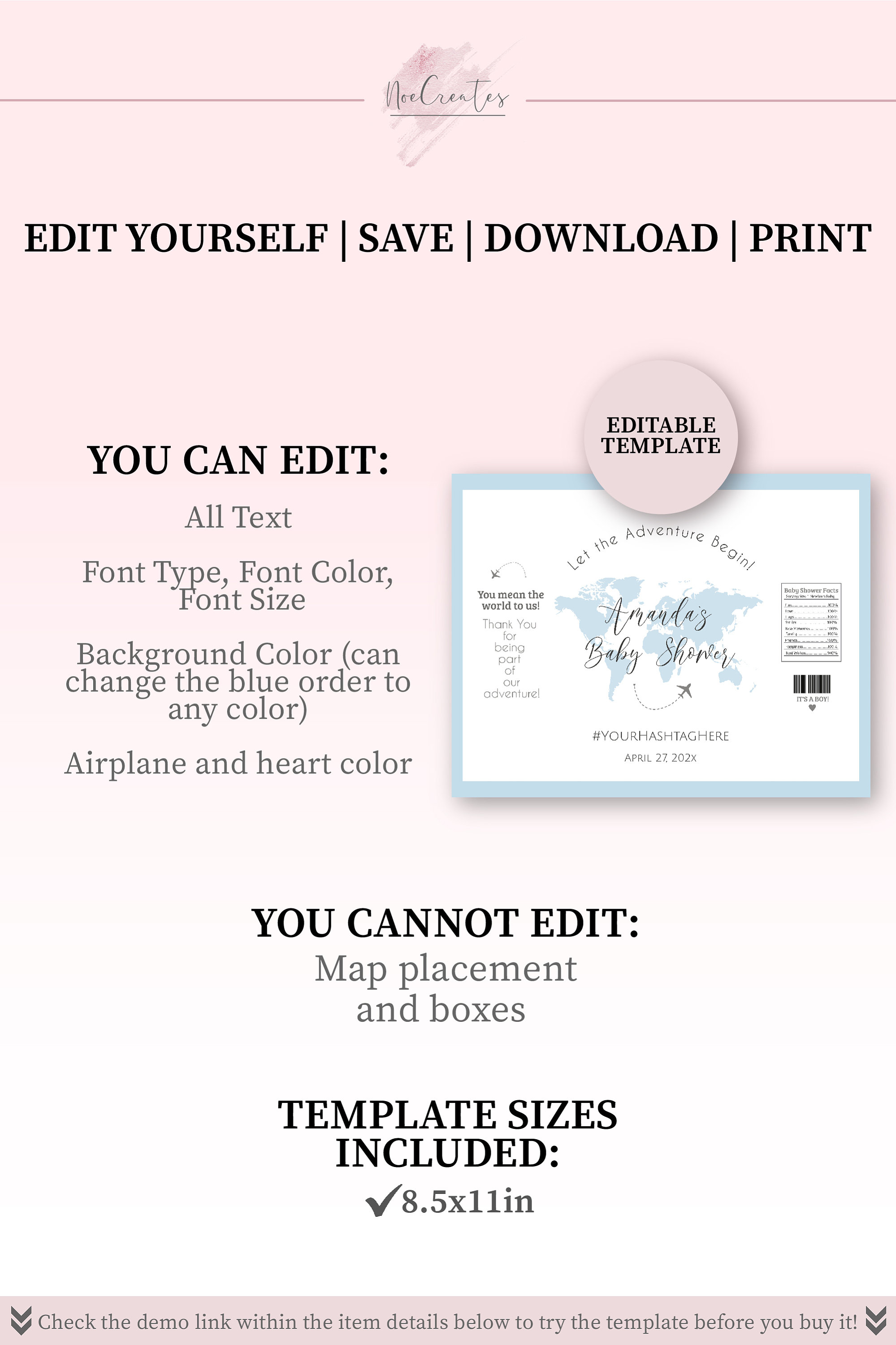 World Map Chip Bag Template: Travel Party Favors (digital Download) - Etsy