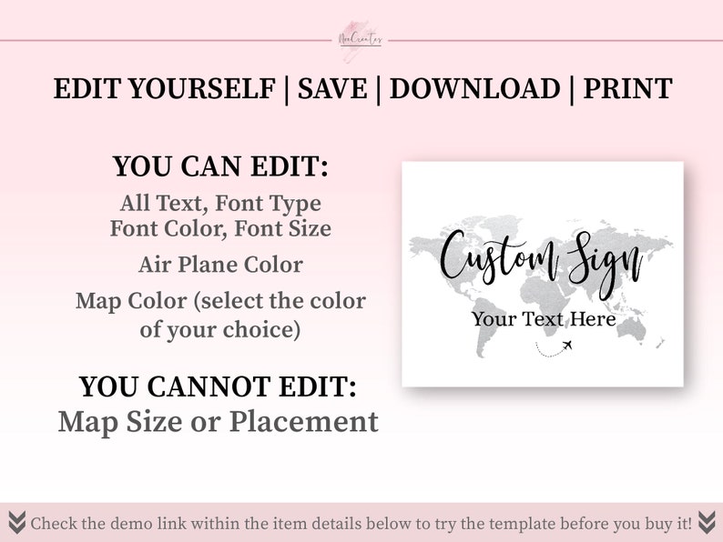 Custom Travel Theme Sign With the Map Color of Your Choice - Etsy