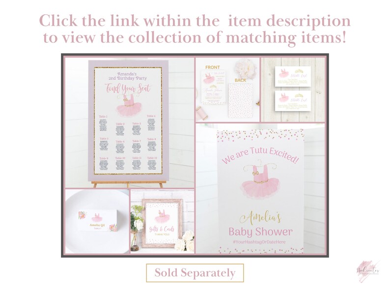 Tutu Menu Template Ballerina Menu Tutu Birthday Decorations - Etsy
