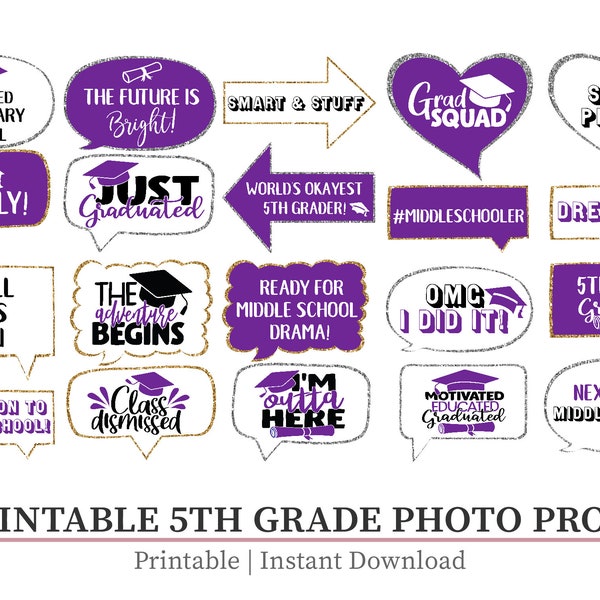 Graduation Photo Booth Props - Etsy