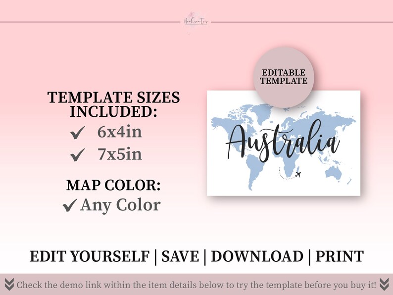 Custom Map Table Names Template Travel Theme Wedding Table - Etsy