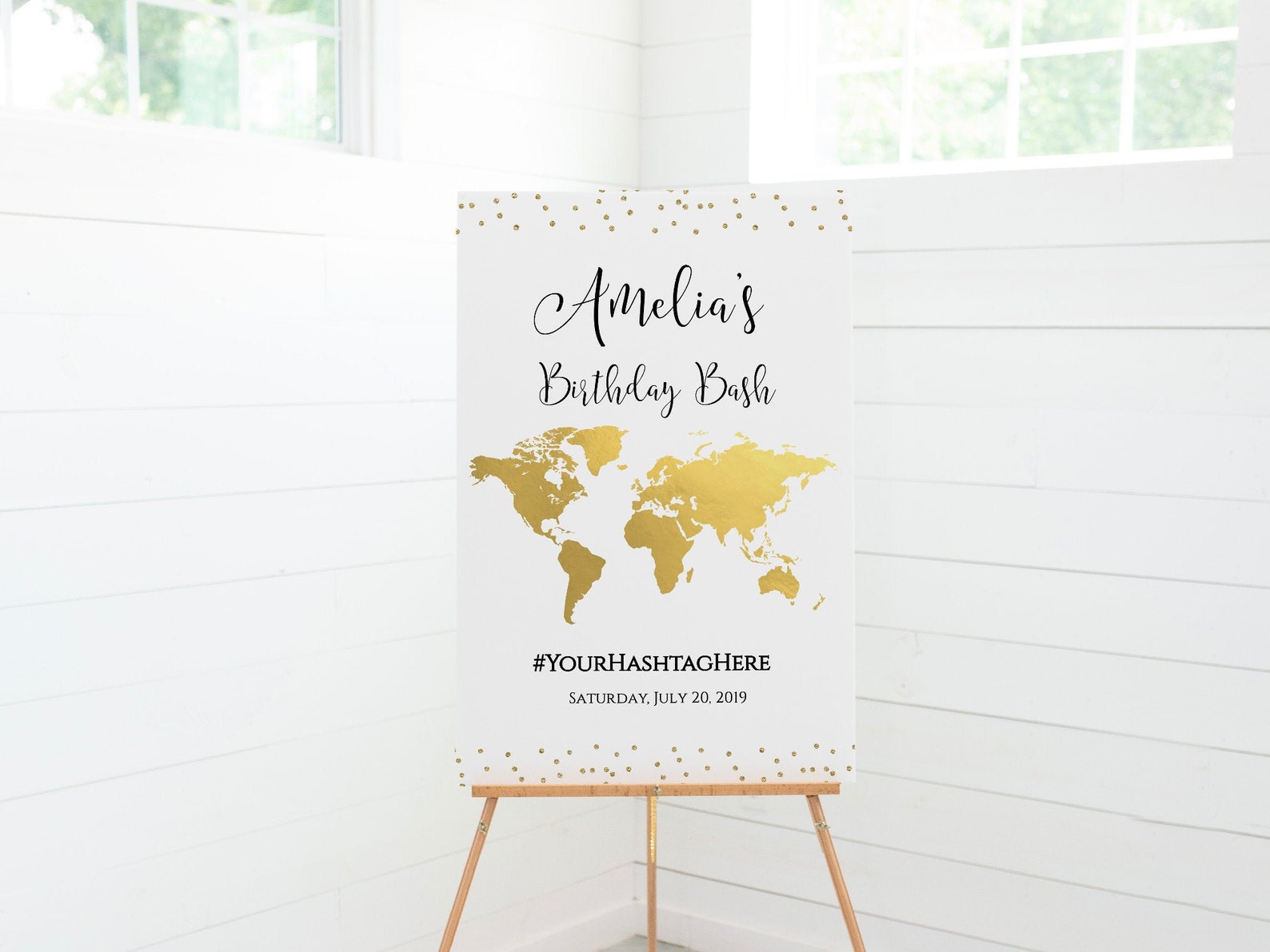 Birthday Welcome Sign Template Travel Theme Birthday Signs | Etsy