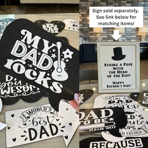 Father's Day Photo Booth Props, Funny Father's Day Photo Props, Father ...
