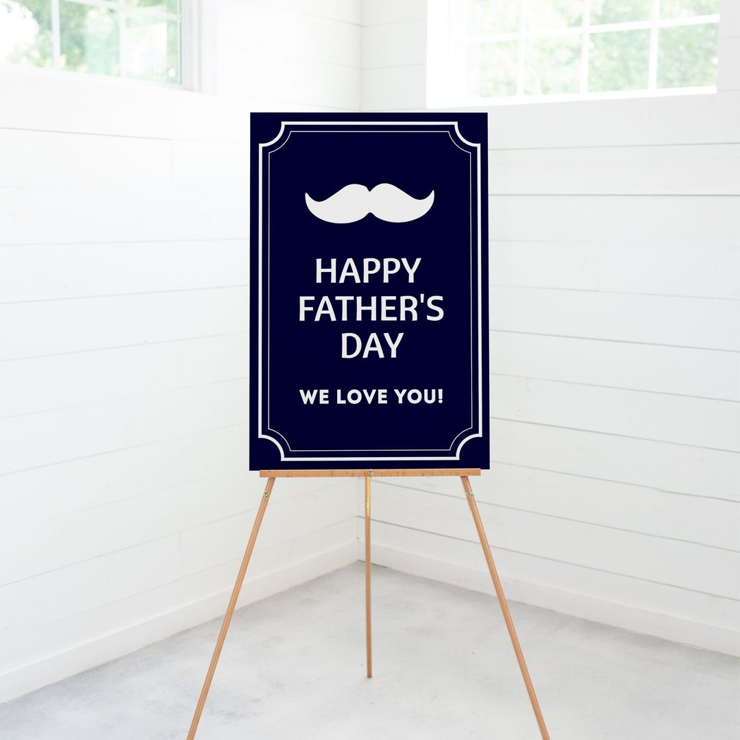 Custom Father's Day Welcome Sign: Printable Decor (digital Download) - Etsy
