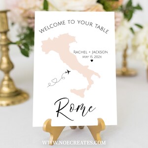 Italy Map Table Names Template, Editable Italy Table Numbers, Travel ...