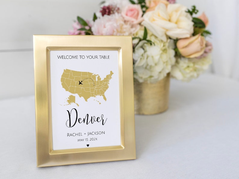 USA Map Table Names: Editable Travel Theme (digital Download) - Etsy