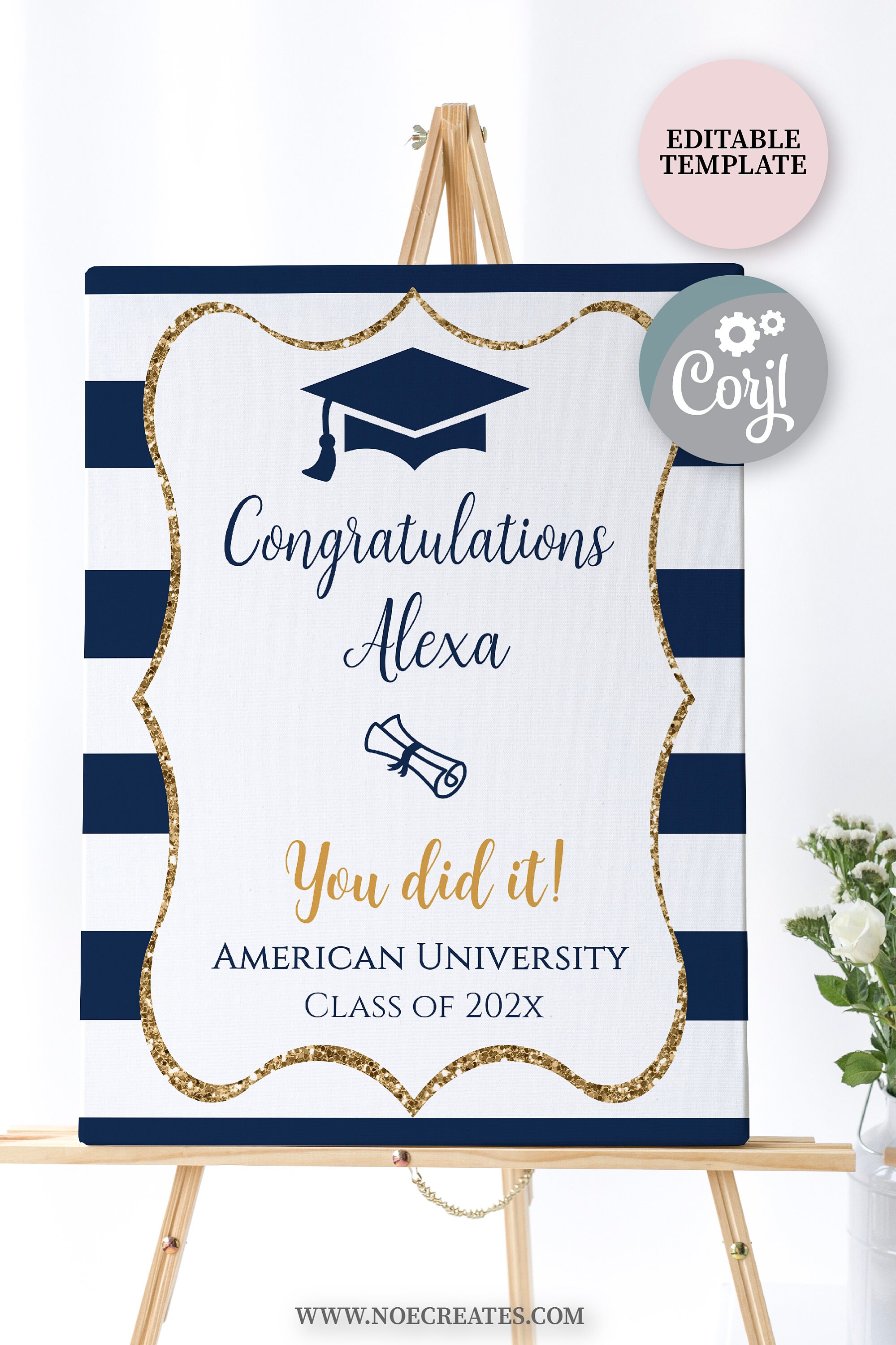 Graduation Welcome Sign Template Congrats's Grad Sign - Etsy