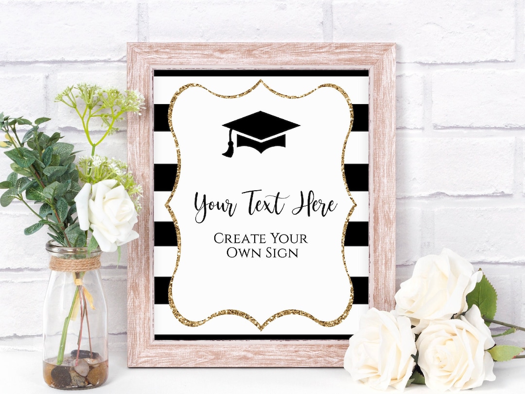 Custom Graduation Sign, Personalized Graduation Sign, Graduation Party ...