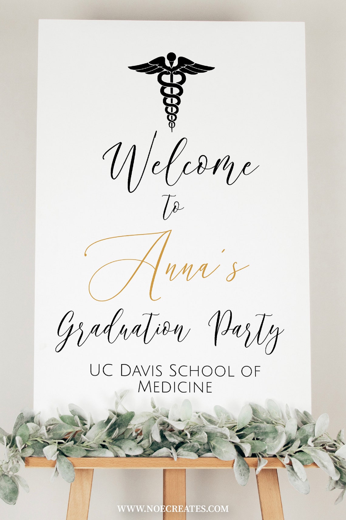 Medical School Graduation Welcome Sign Printable Graduation - Etsy