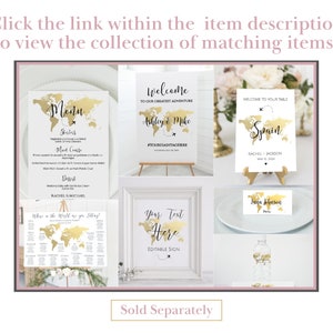 Custom Travel Theme Sign Gold World Map Sign Travel Theme - Etsy