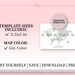 Editable Map Thank You Card, Printable World Map Thank You Card, Travel ...