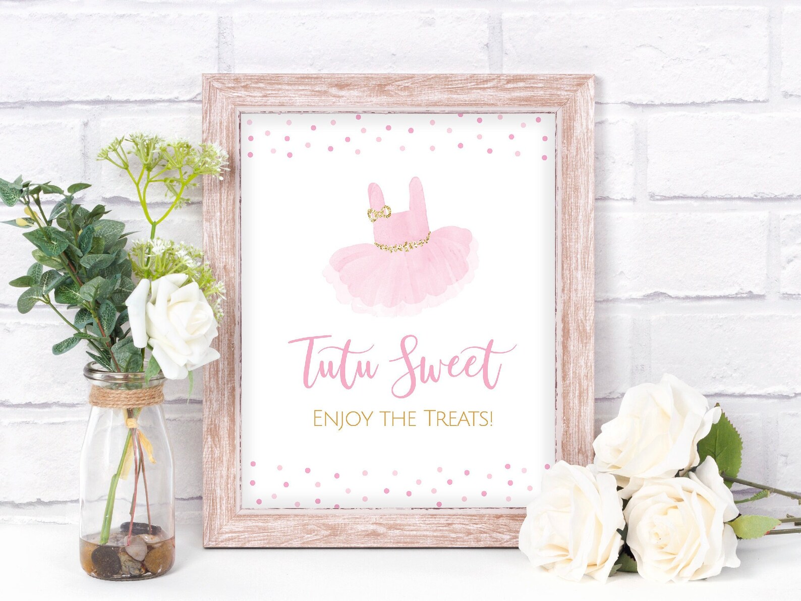 Tutu Sweet Sign Tutu Theme Baby Shower Decor Tutu Birthday - Etsy