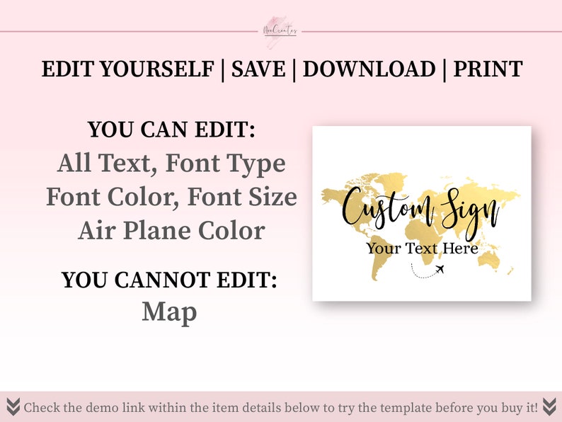 Custom Travel Theme Sign Gold World Map Sign Travel Theme - Etsy