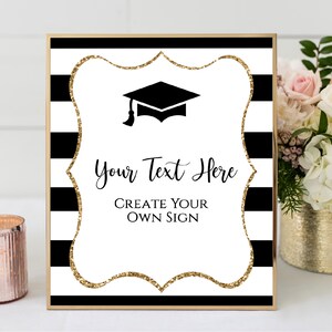 Custom Graduation Sign, Personalized Graduation Sign, Graduation Party ...