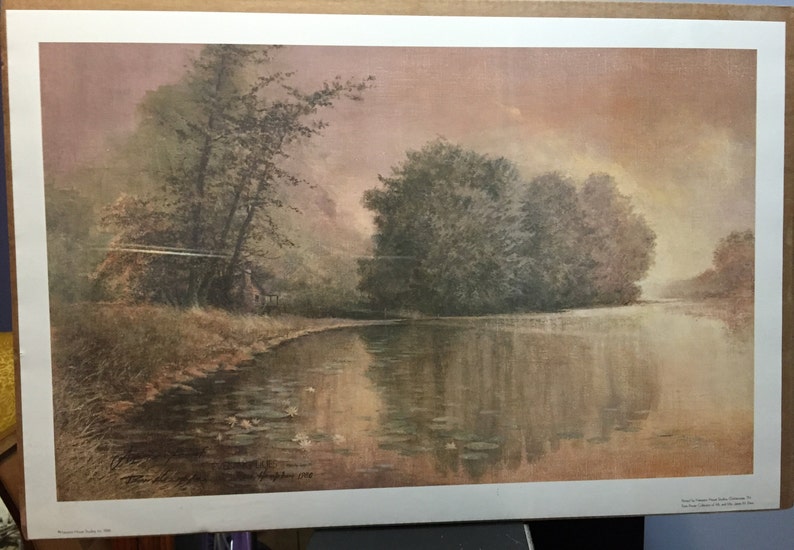 Ben Hampton Signed Artist Proof "evening Lilies" - Etsy