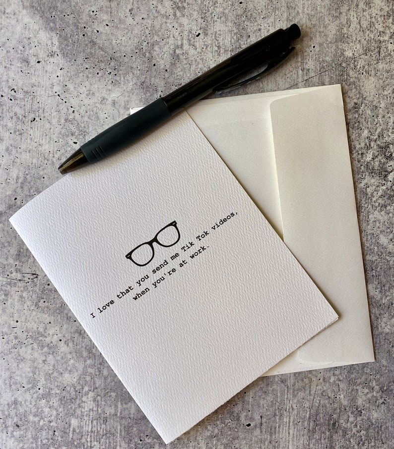 Funny Tik Tok Friend Card: Work Video Humor - Etsy