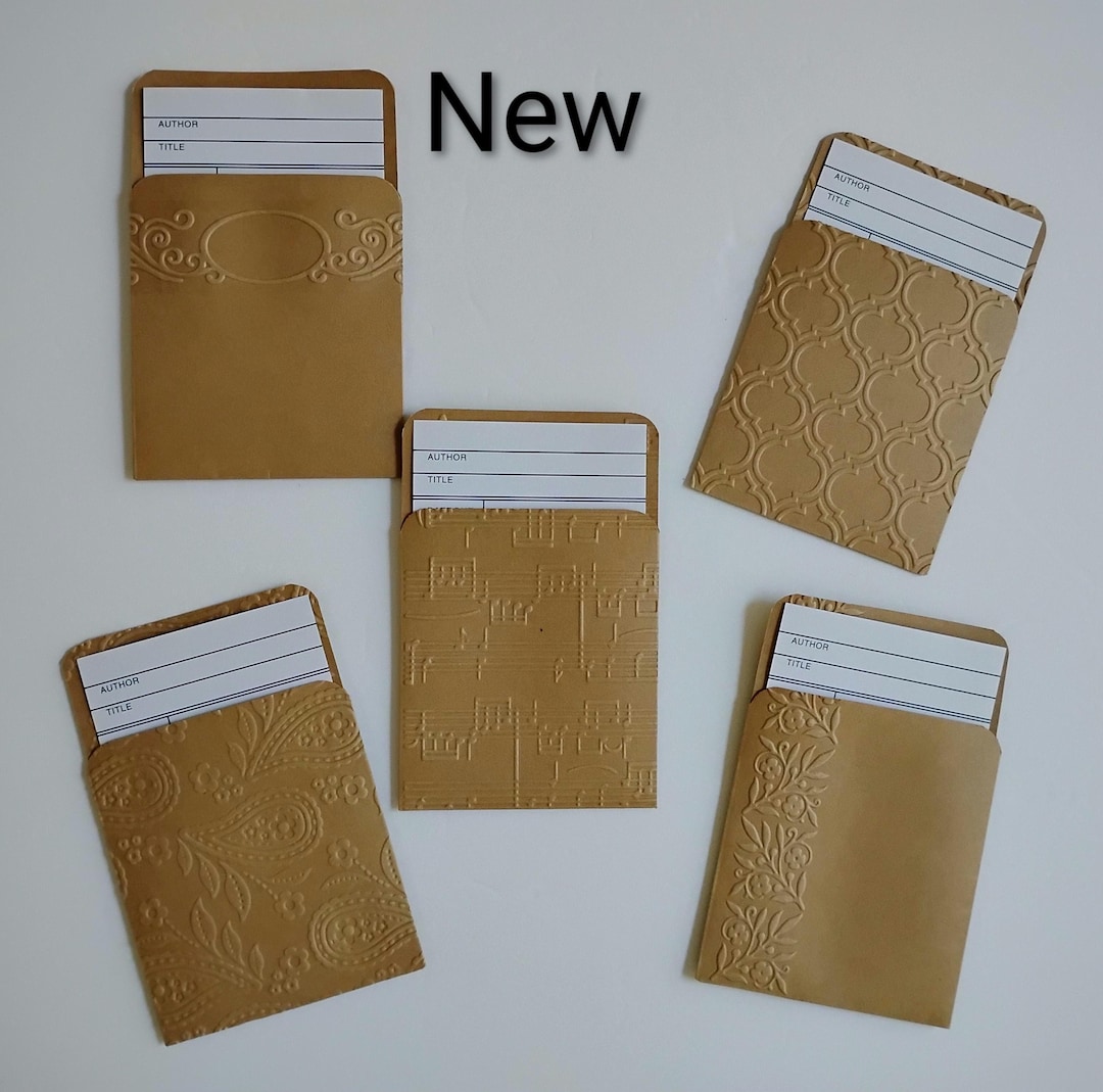 Library Cards and Pockets - Etsy
