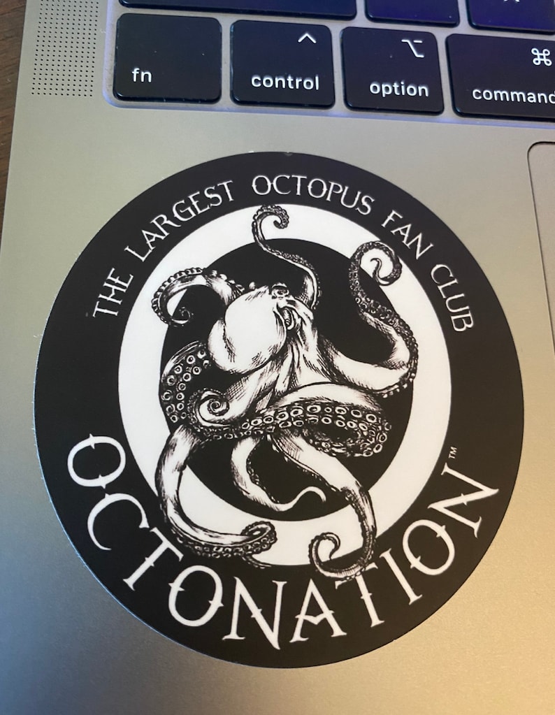 Octonation Octopus Sticker Pack 5 Stickers Same Design | Etsy