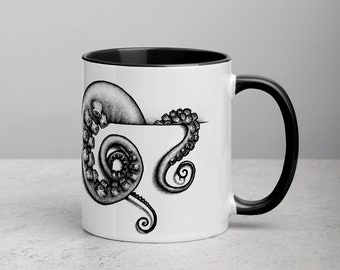 Octopus Pottery Mug - Etsy