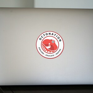 Octonation Member Sticker (new Octopus Logo) - Etsy