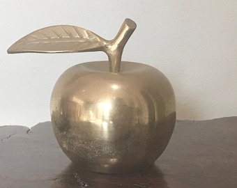 Vintage Brass Apple Bell With Stem/teacher Gift - Etsy