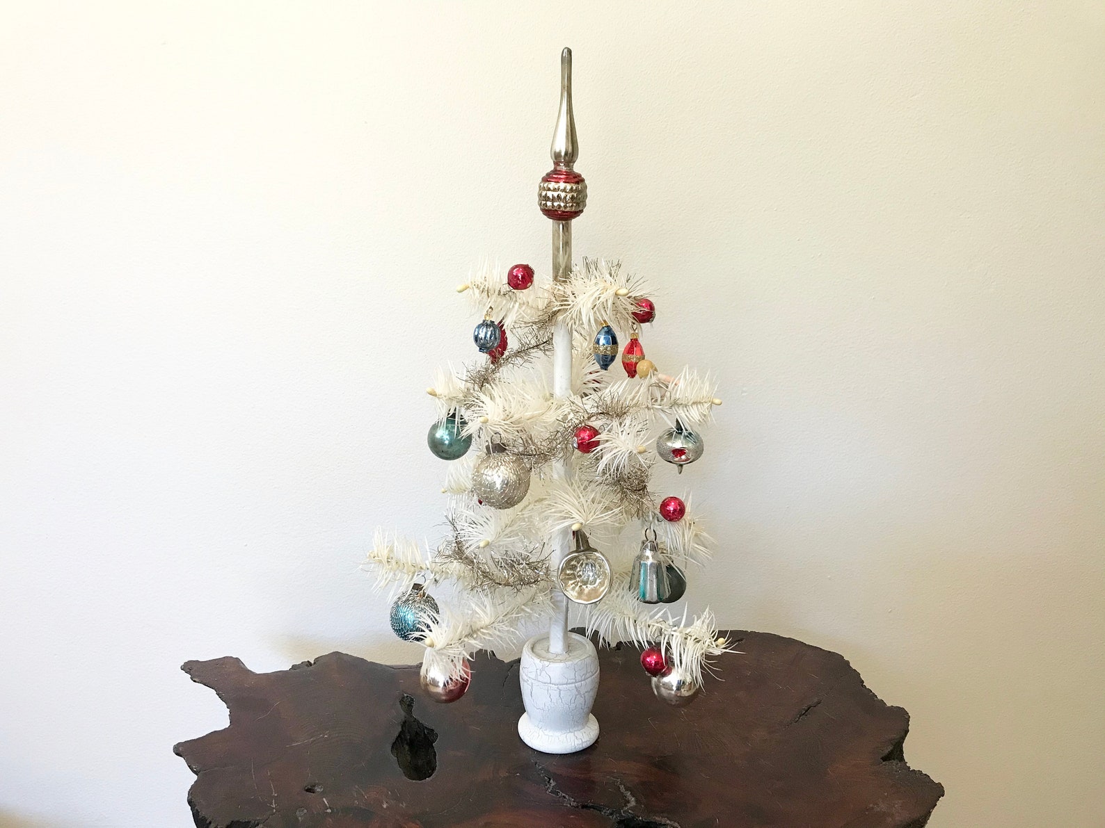 German Feather Christmas Trees- Christmas Nostalgia