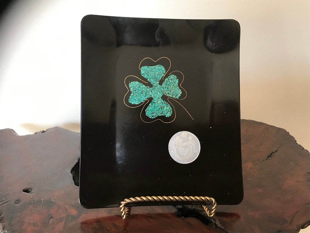 MCM Couroc Lucky Tray Monterey California 4 Leaf Clover Small - Etsy