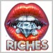 Red Lips With Diamonds Clipart, Teeth Biting Diamonds, Riches ...